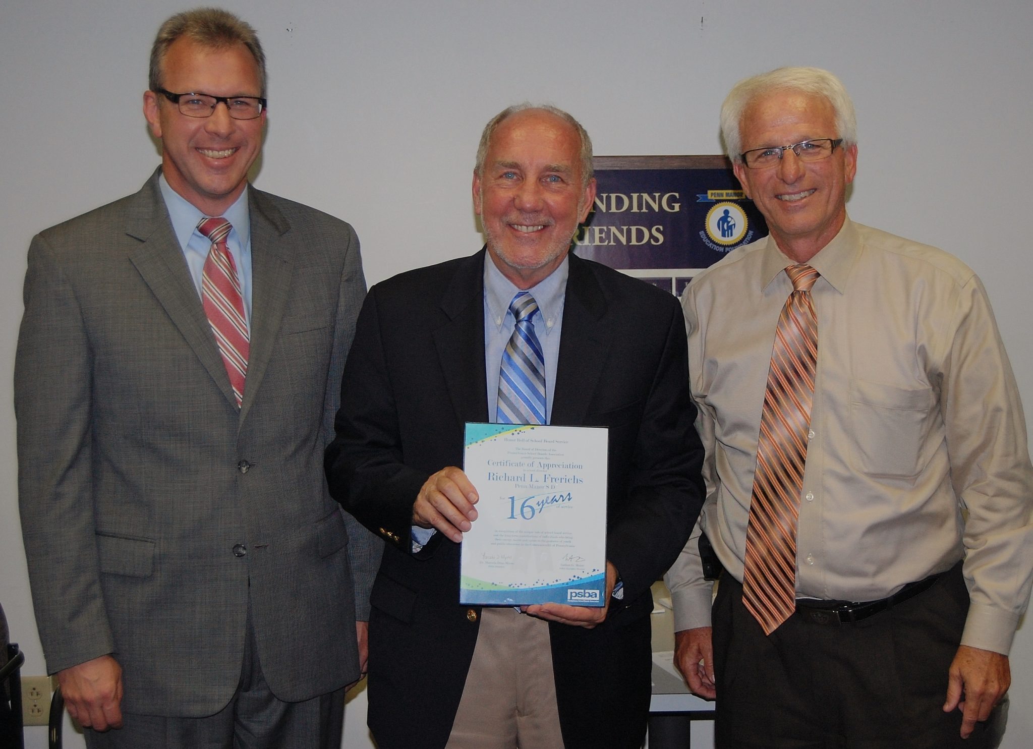 Frerichs honored for 16 years of service on school board – Penn Manor ...