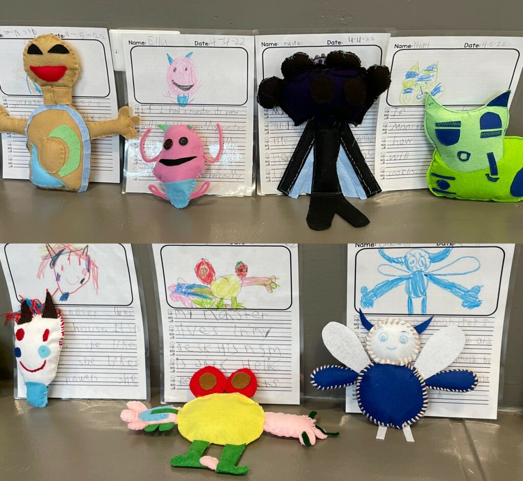 Hambright Elementary and high school students collaborate on monsters ...