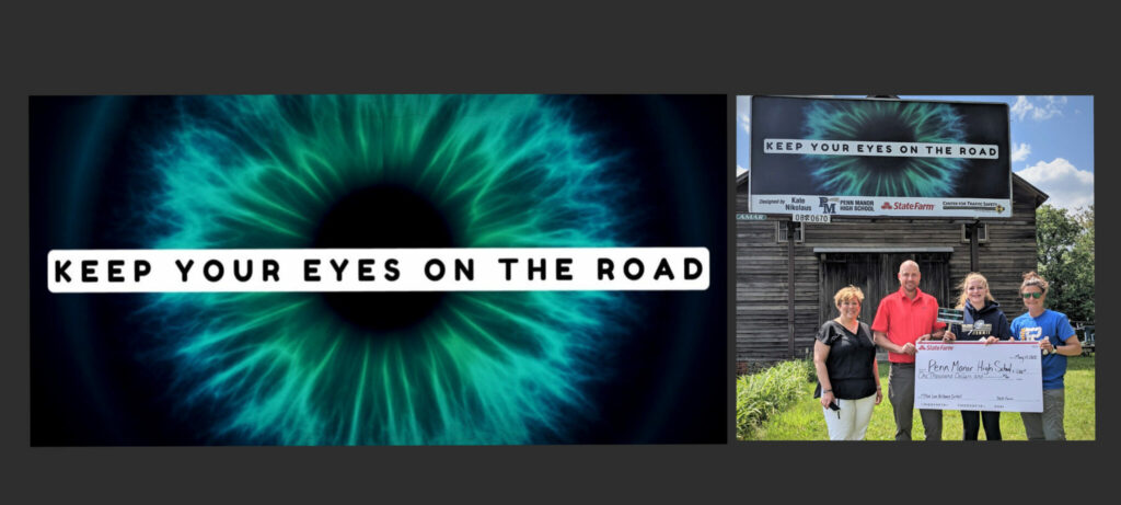 Safe driving billboard designed by Penn Manor student – Penn Manor ...