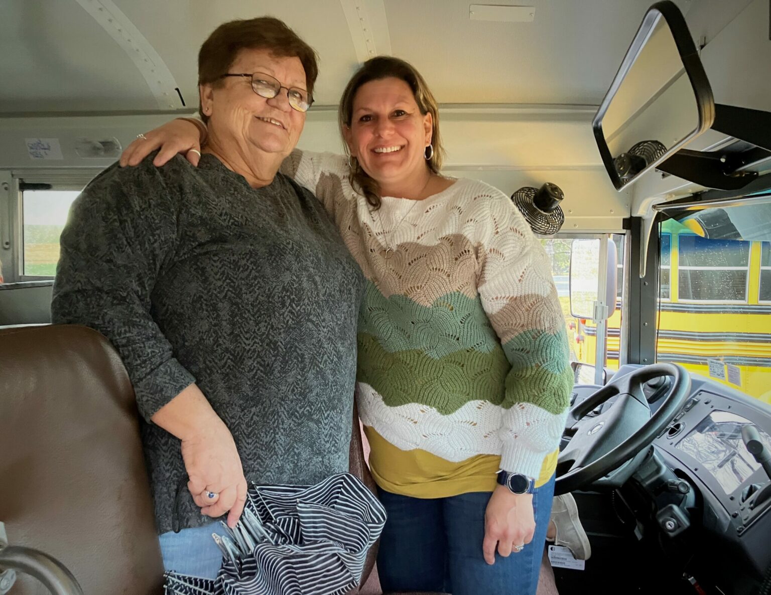 After 32 years, Central Manor bus driver hands the keys to her daughter ...