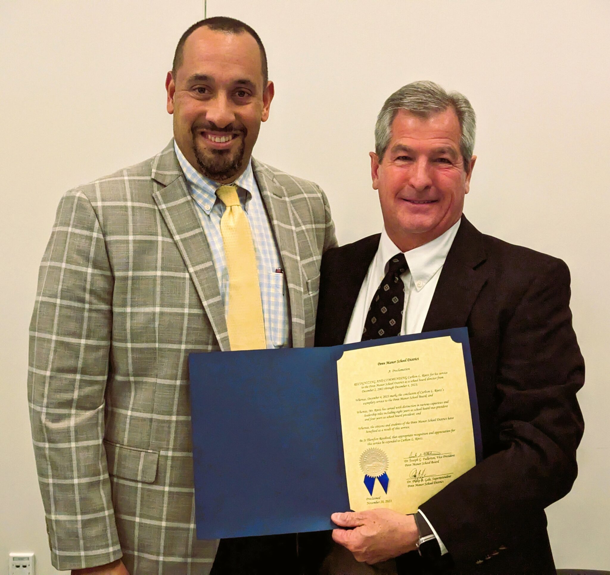 Herk Rintz honored for 20 years of service at final board meeting ...
